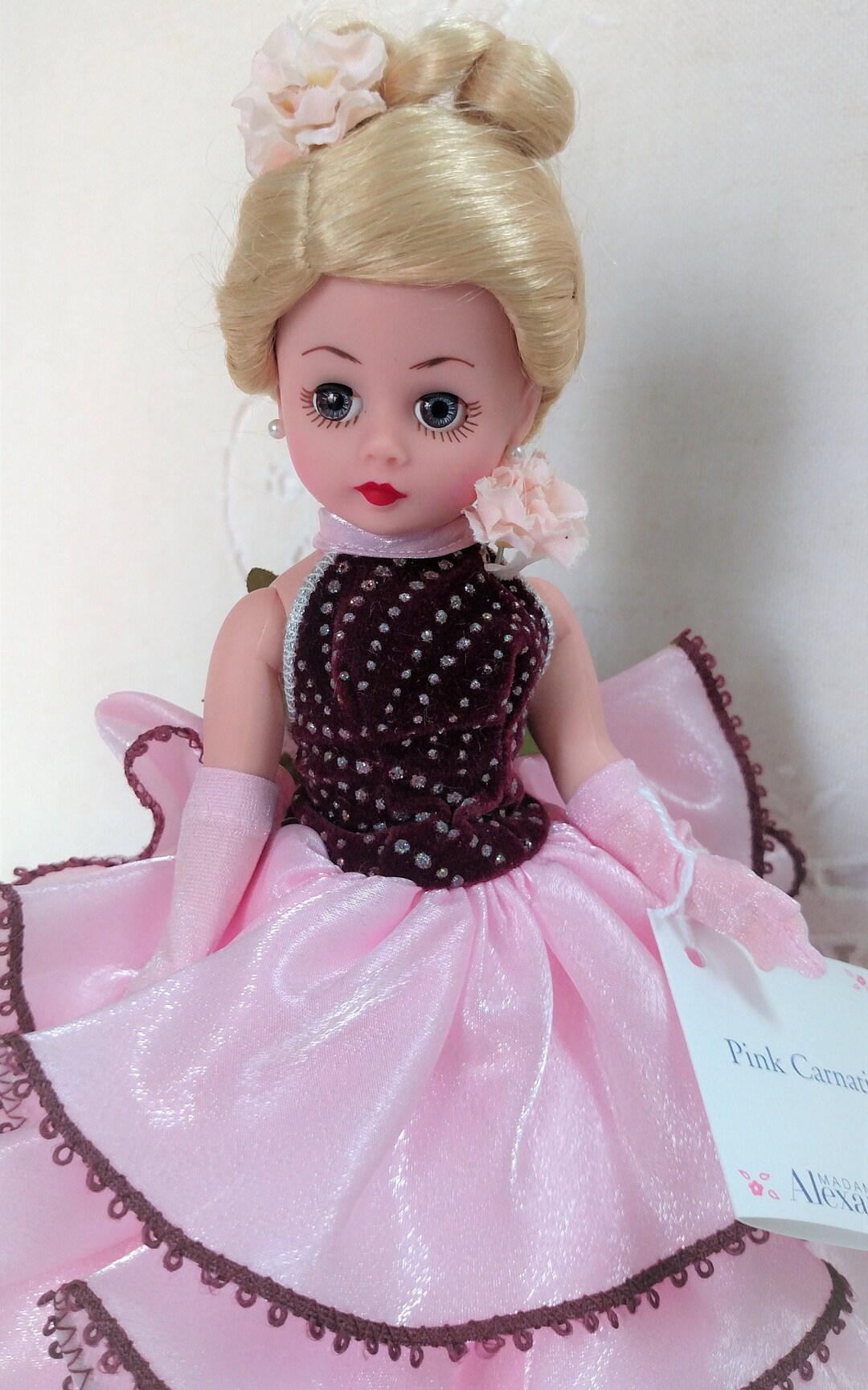 Pink Carnation, HTF, Madame Alexander, 10" Doll, Summer Flower Theme ...