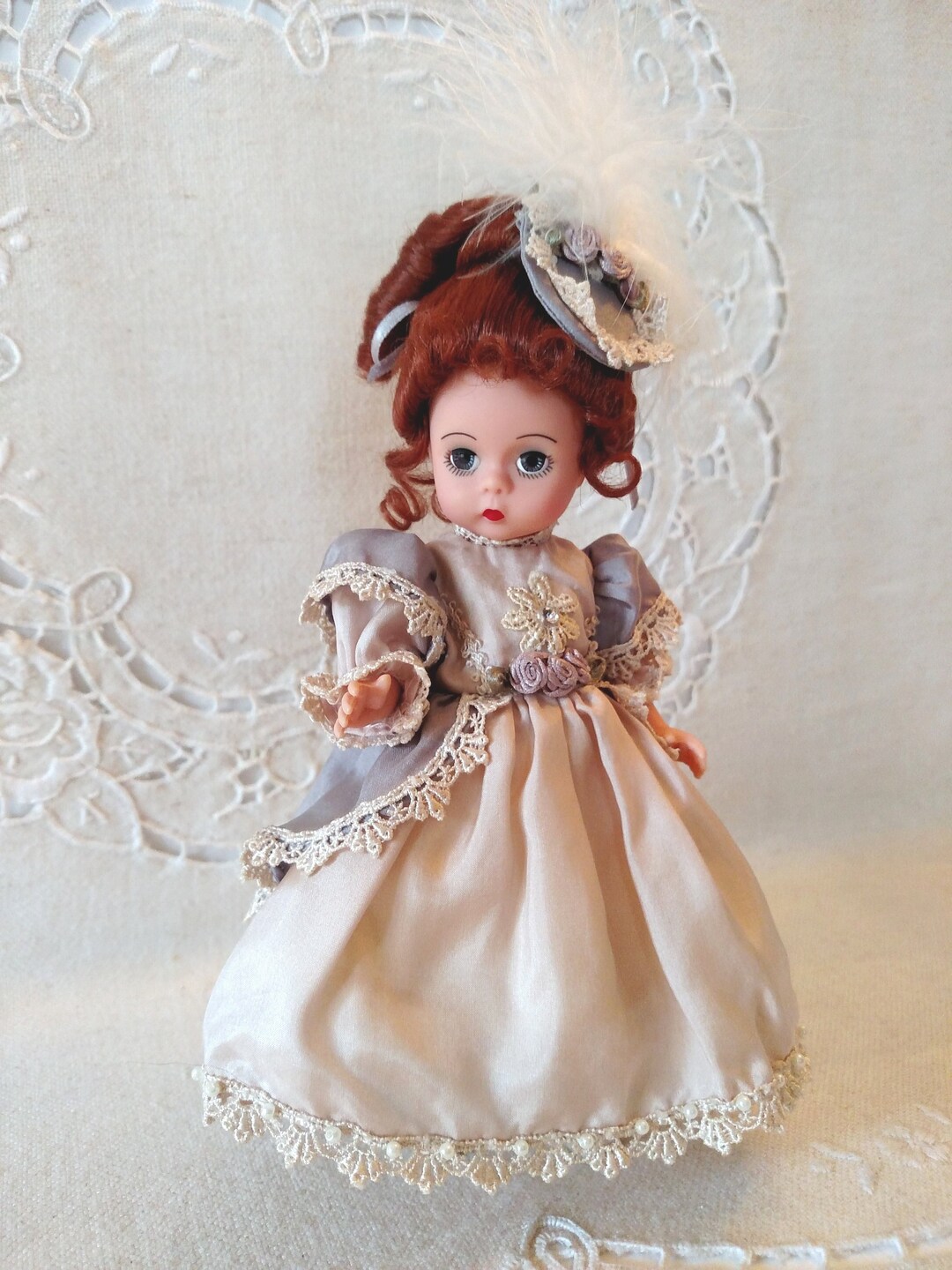 Sophisticated Silk Victorian Htf Madame Alexander Vintage 8 Doll