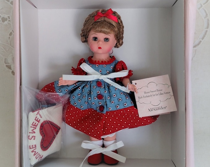 Sweet Roses Htf Madame Alexander 8 Vintage Doll Rose Embroidery