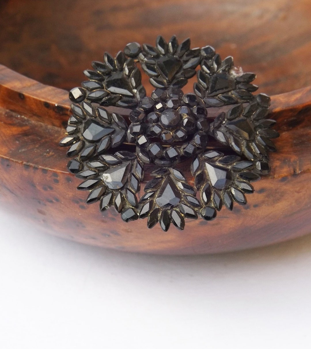 1800 1900 Victorian Goth Mourning Black Brooch, Mourning Brooch ...