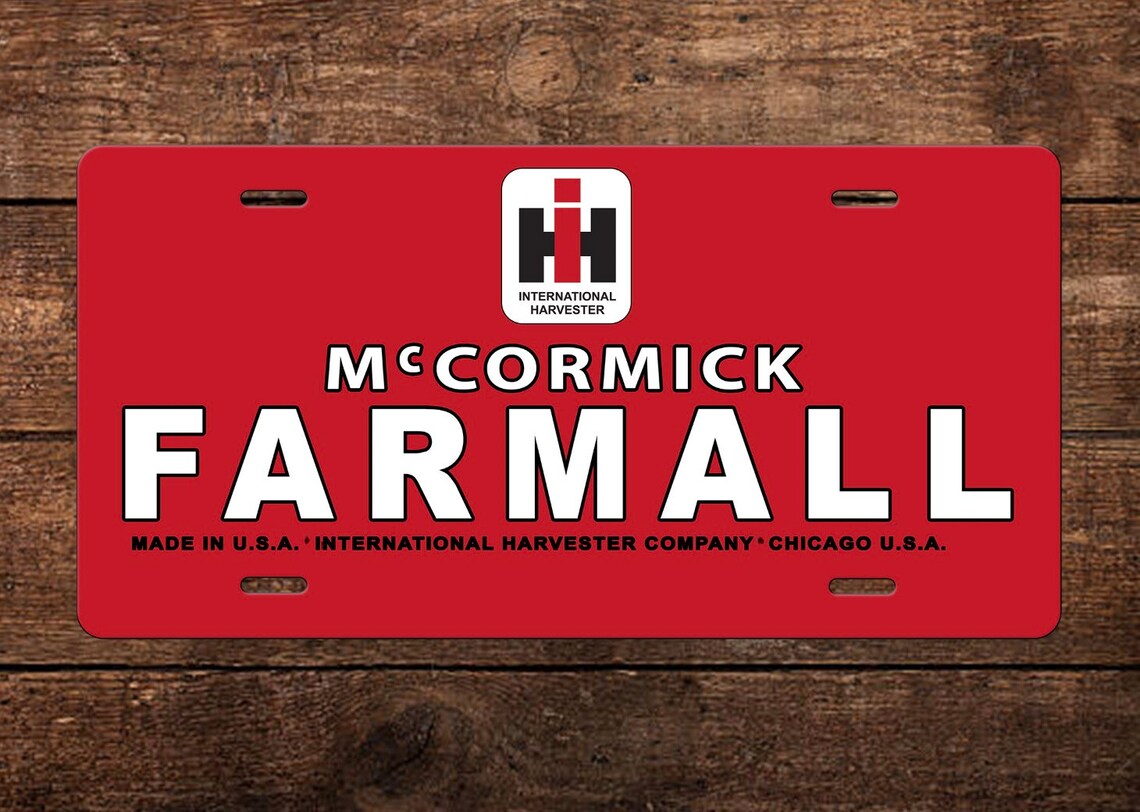 Mccormick Farmall Tractor License Plate - Etsy