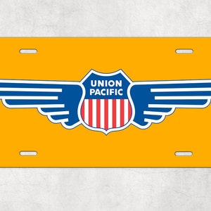 Union Pacific (wings Logo) License Plate - Etsy