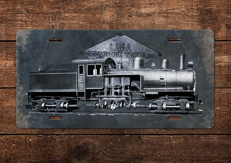 Vintage Shay Locomotive License Plate - Etsy