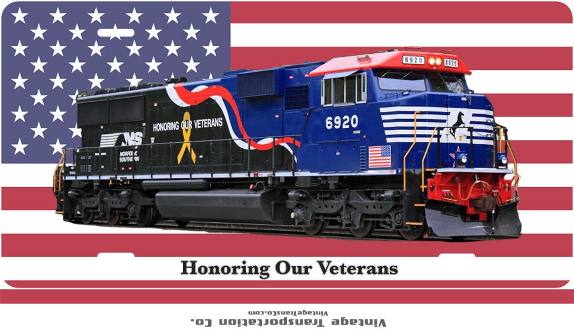 Norfolk Southern NS Veteran's Locomotive License Plate | Etsy
