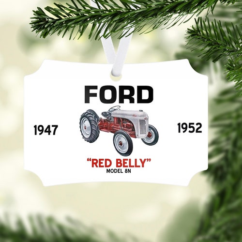 Ford Tractor 8N Red Belly License Plate - Etsy