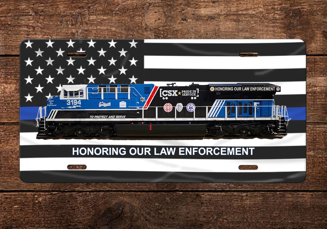 CSX 3194 "honoring Our Law Enforcement" Locomotive License Plate - Etsy