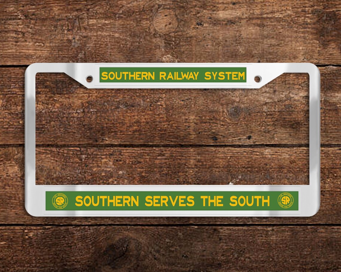 Southern (railway) Serves the South Chrome License Plate Frame - Etsy