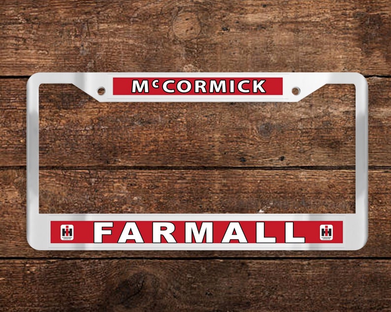 International Harvester Farmall Tractor Chrome License Plate Frame - Etsy