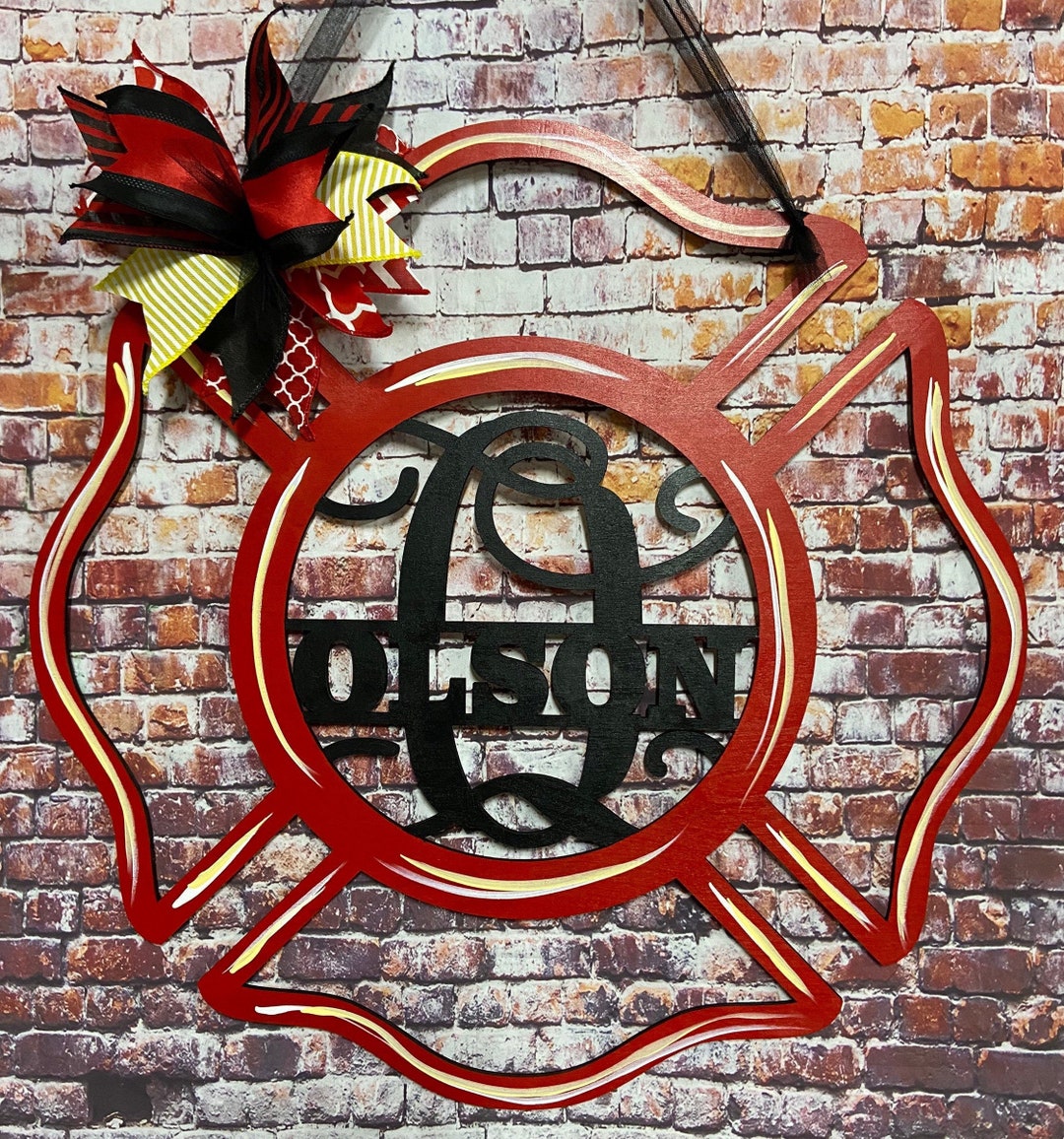 Fireman Door Hanger - Etsy