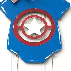 Capt America Super Hero Baby Door Hanger Hospital Door - Etsy