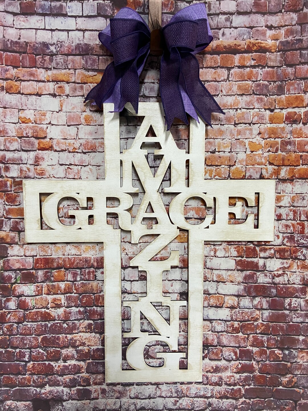 Amazing Grace Cross - Etsy