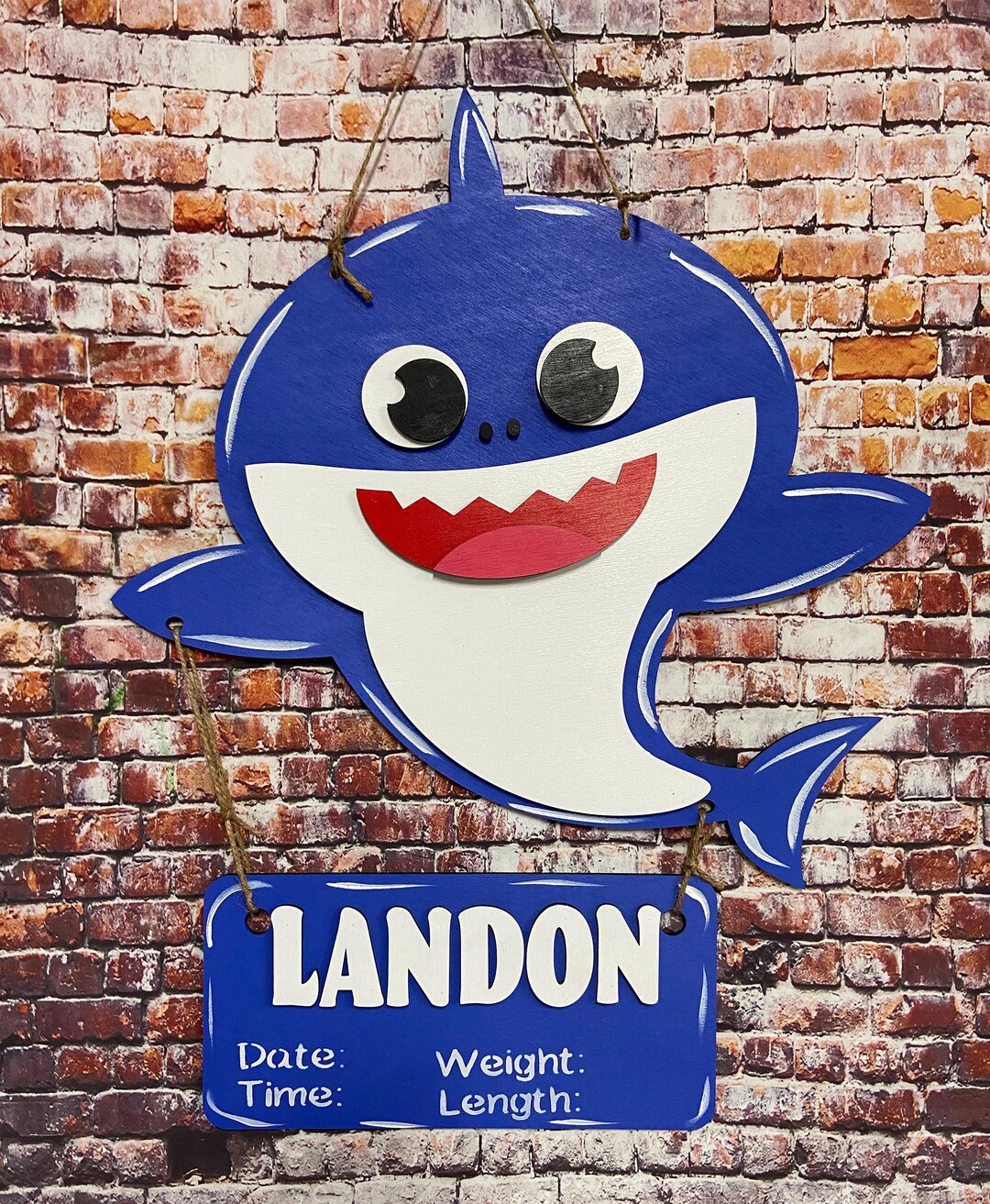 Baby Shark Door Hanger - Etsy