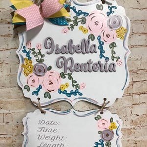 Baby Hospital Door Hanger - Etsy