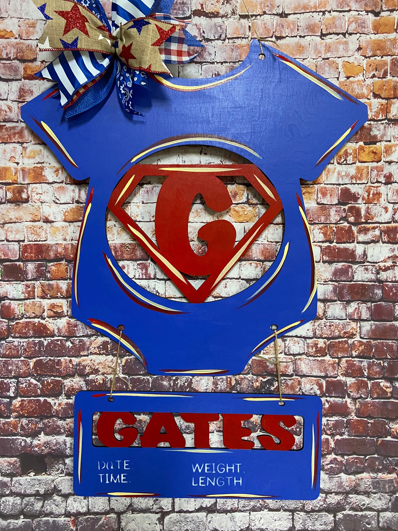 Capt America Super Hero Baby Door Hanger Hospital Door | Etsy