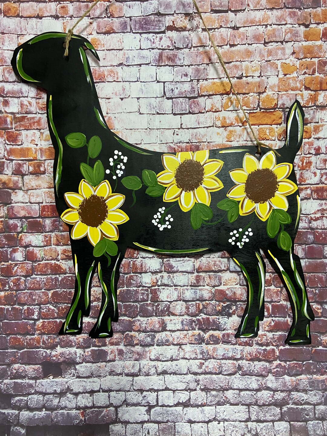 Goat With Flowers - Etsy