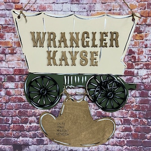 Wagon Cowboy Wild West Baby Hanger - Etsy