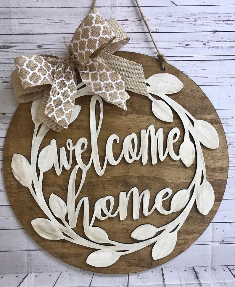 Welcome Home Door Hanger - Etsy