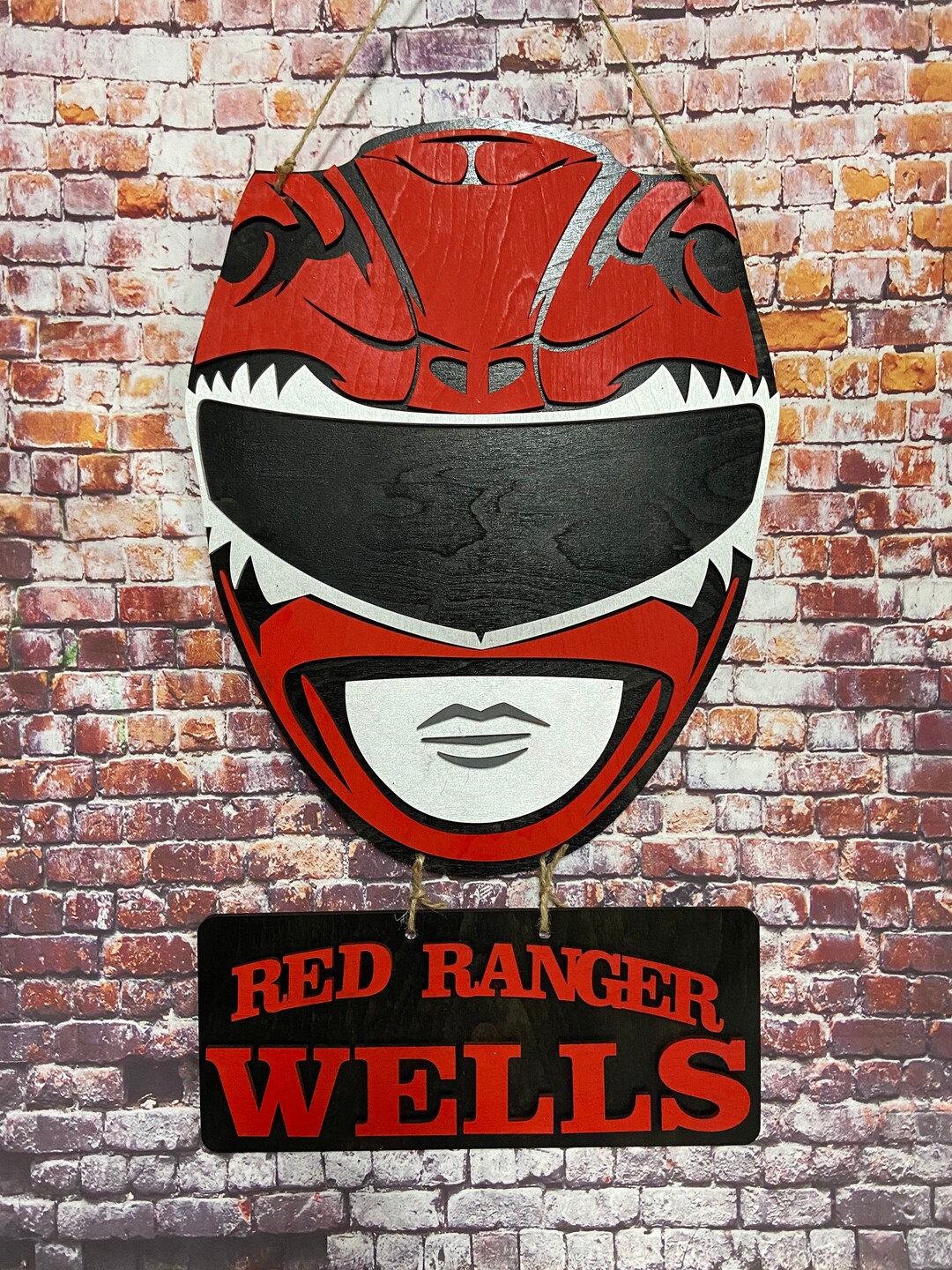 Power Ranger Door Hanger - Etsy