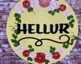 Hellur, Hellur Door Hanger, Hellur Door Sign, Hellur Madea Door Sign - Etsy