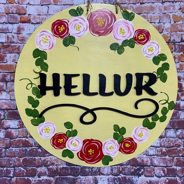 Hellur Sign - Etsy