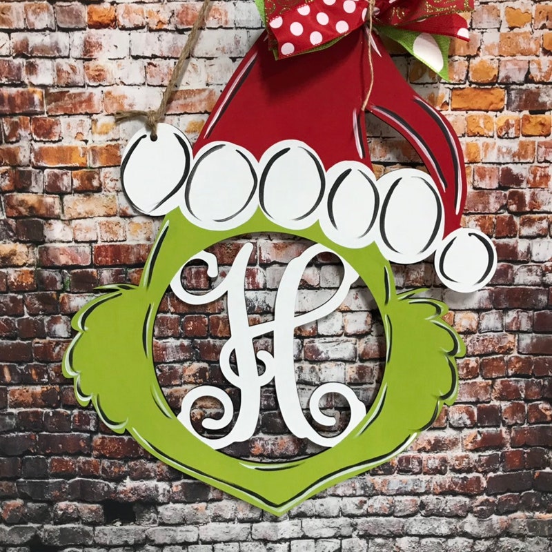 Grinch Monogram Svg - Etsy