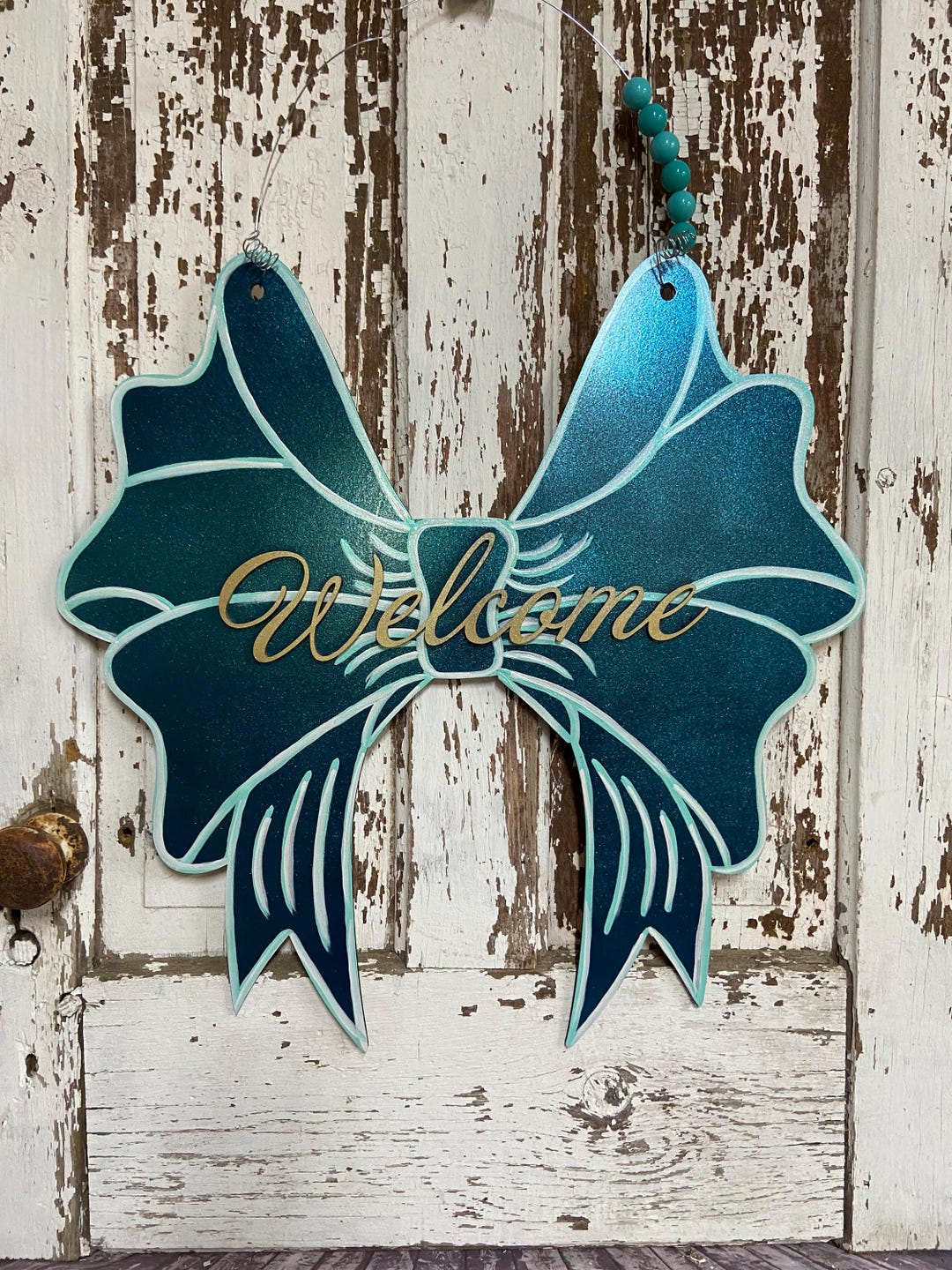 Bow Door Sign - Etsy