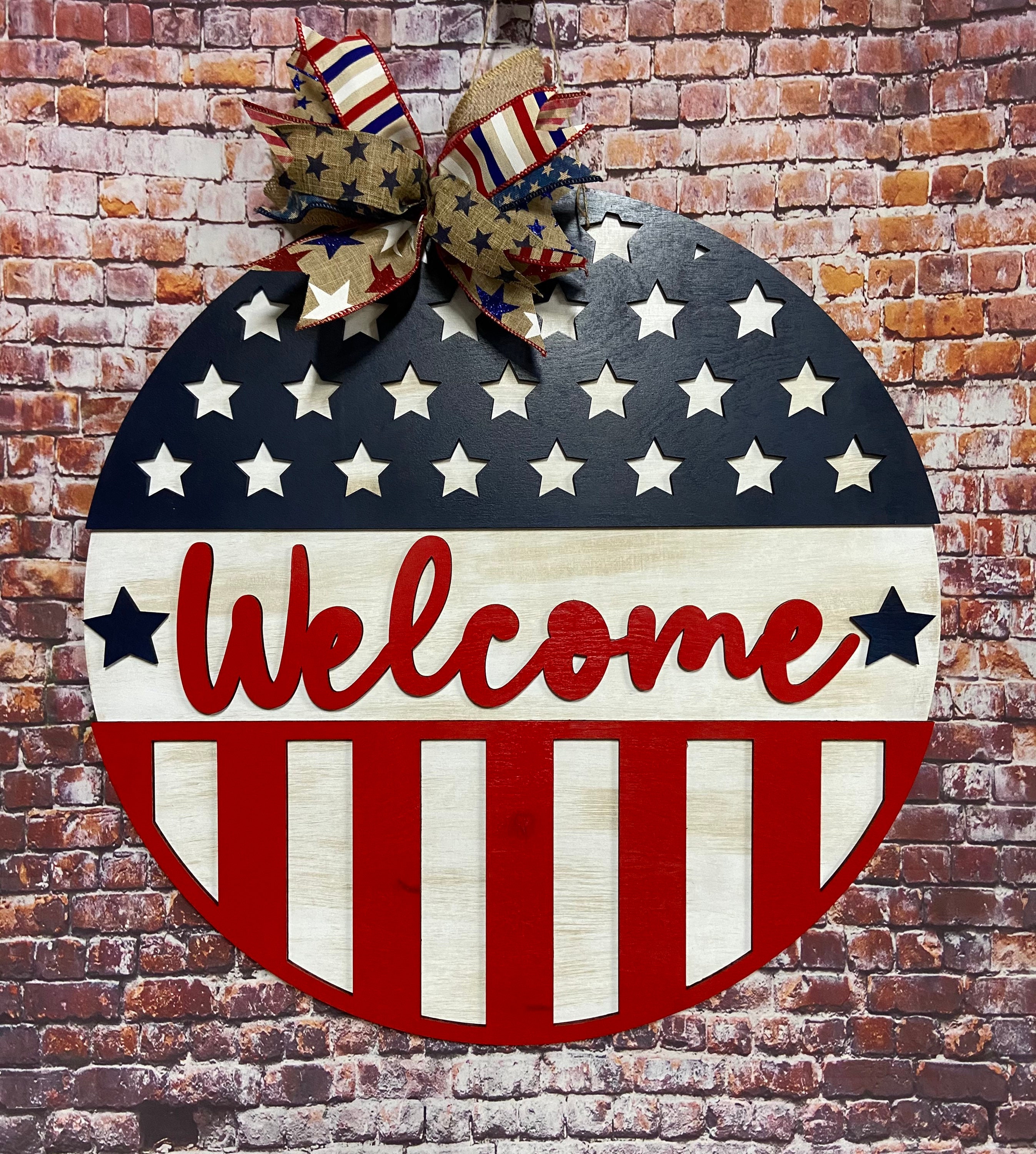 Welcome patriotic | Etsy