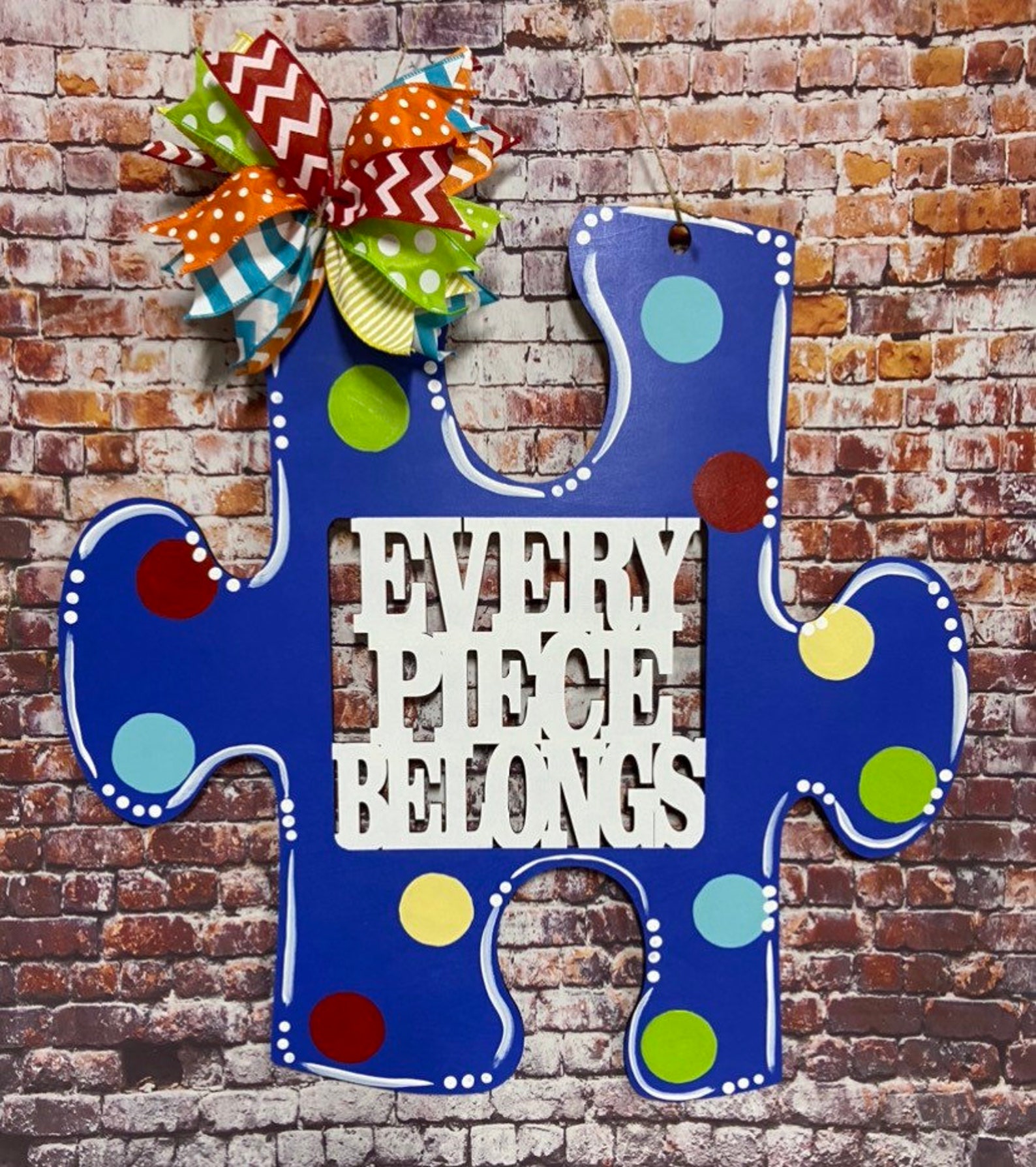 Puzzle Every Piece Belongs Autism Awareness | Etsy