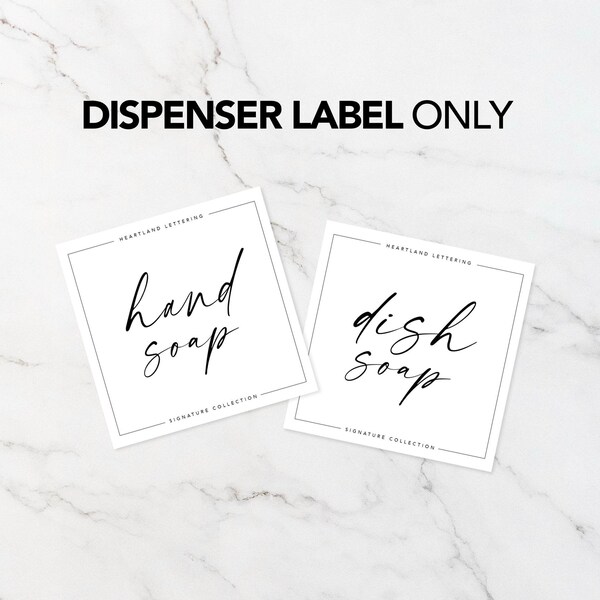 Soap Dispenser Label - Etsy