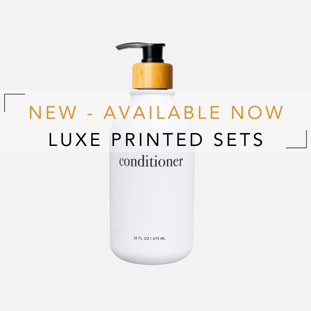 Refillable Shower Dispenser Set Luxe Minimalist Bathroom Decor Matching ...