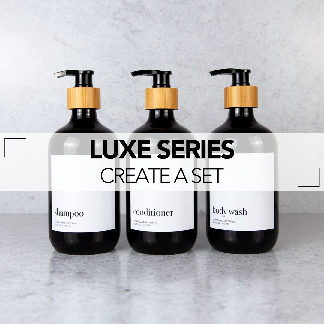 Reusable Modern Shampoo, Conditioner, Body Wash, Face Wash, Lotion ...