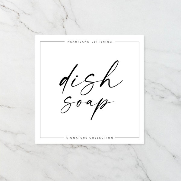 Soap Dispenser Label - Etsy