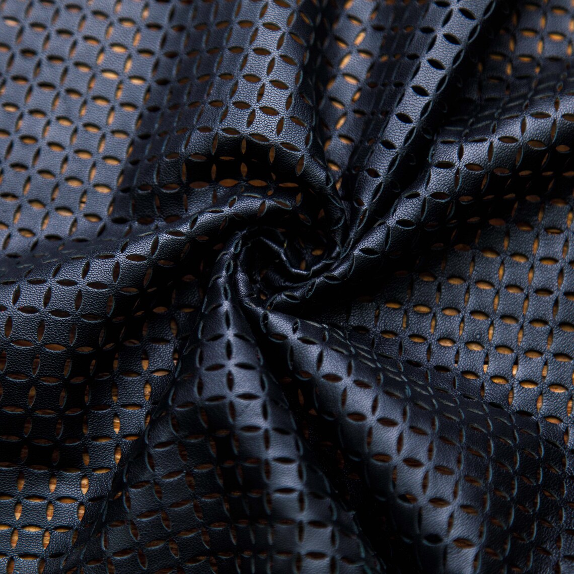 Black Laser Cut Cowhide Leather Perfect for Upholstery, Crafts ...