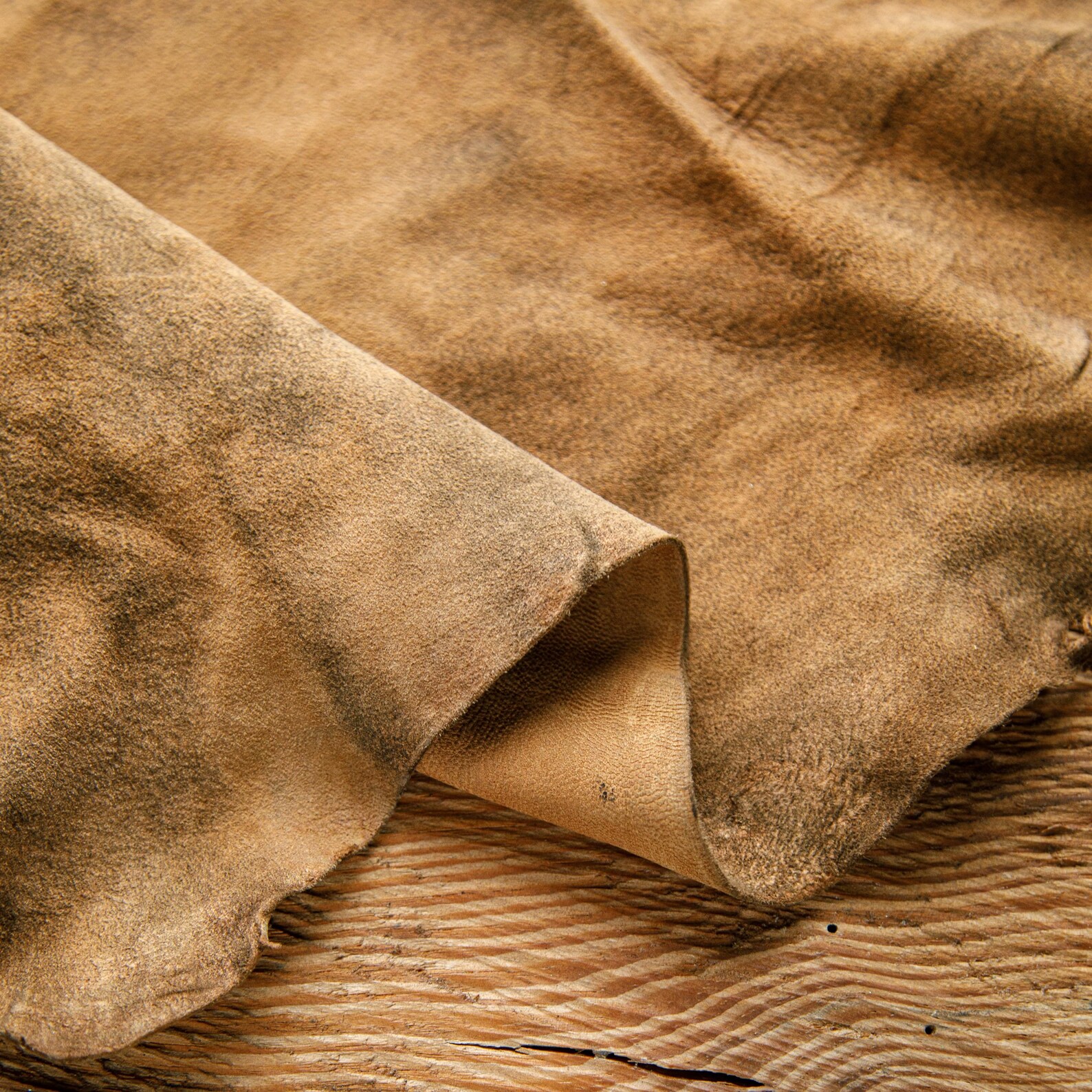 Light Brown Suede Leather - Goat Skin Hides for Apparel | LEATHER HUB ...