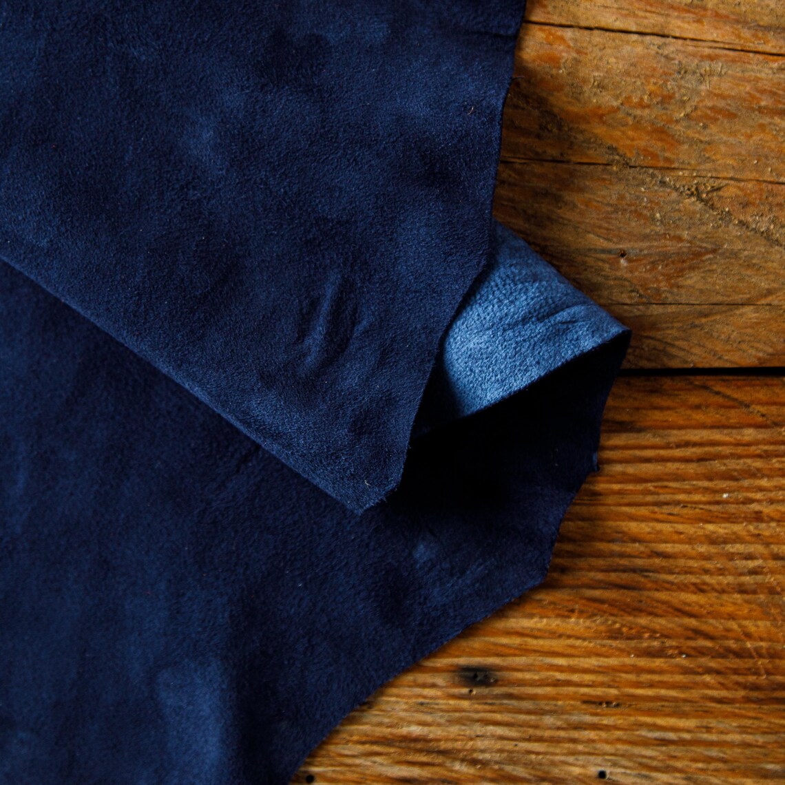Midnight Blue Goat Suede – Genuine Suede, Leather for Crafts, Goatskin ...