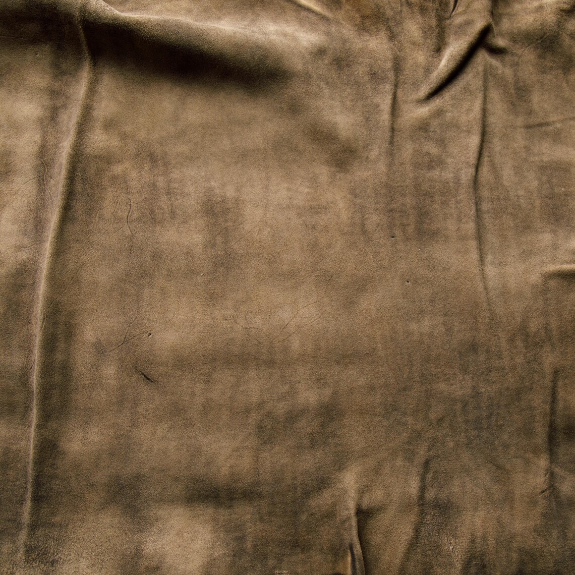 Goatskin Suede Leather Smoky Brown, Smooth Leather Fabric, Authentic ...