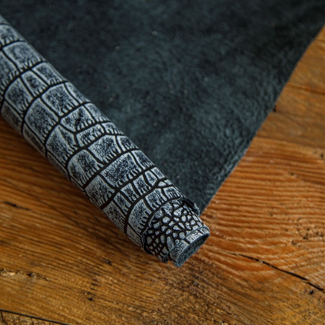 Crocodile Embossed Buffalo Hide,totes, Purses, Apparel,leather ...