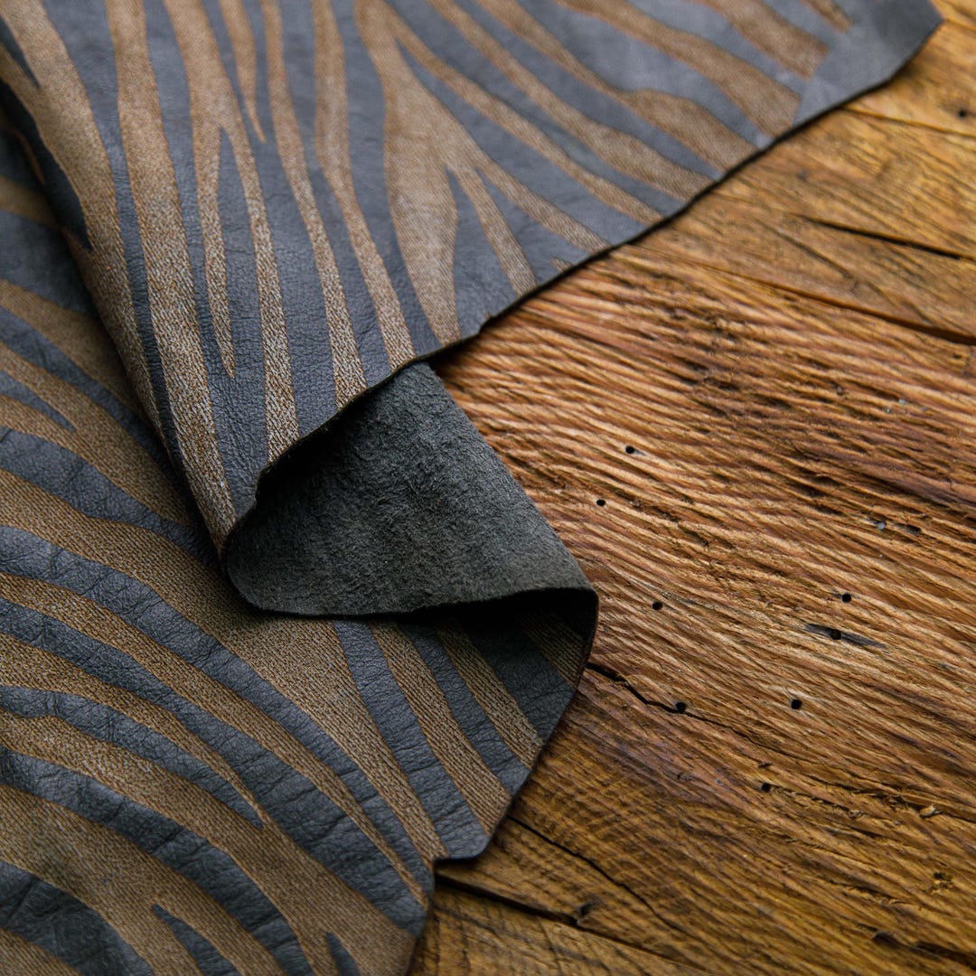 Luxury Zebra Print Leather | Laser-cut Cowhide for Fashion | Upholstery ...
