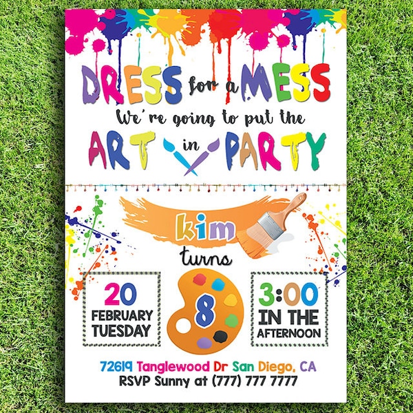 Artist Invitation - Etsy