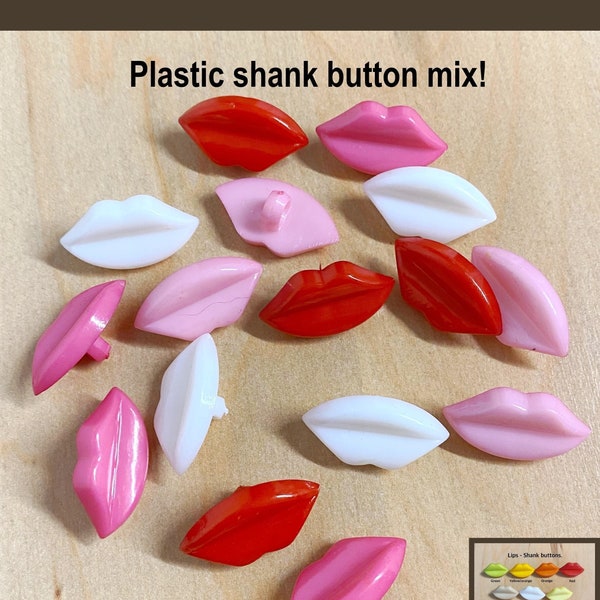 Lip Buttons - Etsy