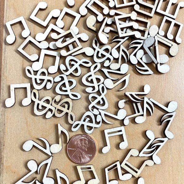 Music Wood Shapes - Etsy