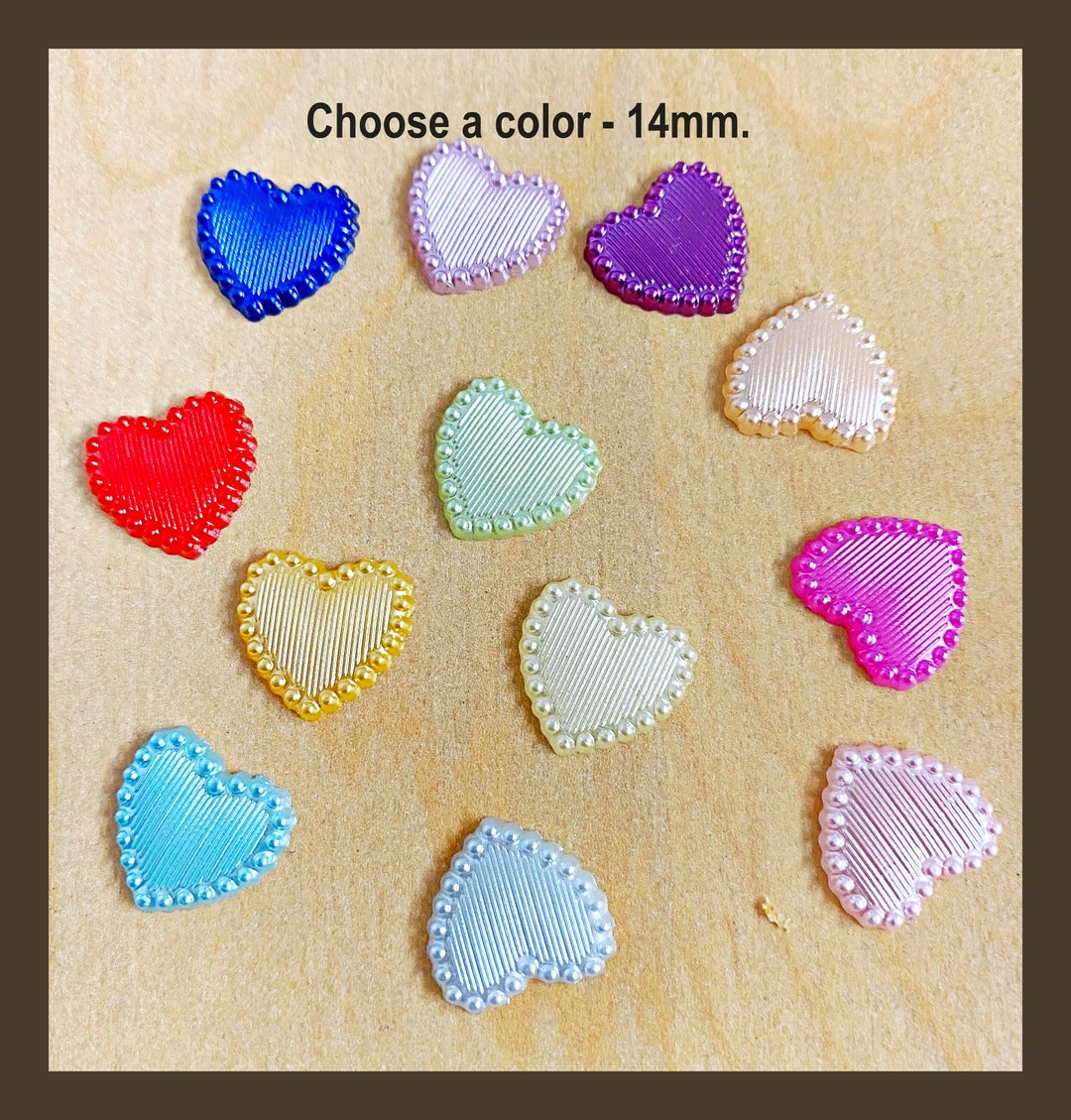 Heart Cabochon Flatback READ DESCRIPTION Craft Supplies - Etsy