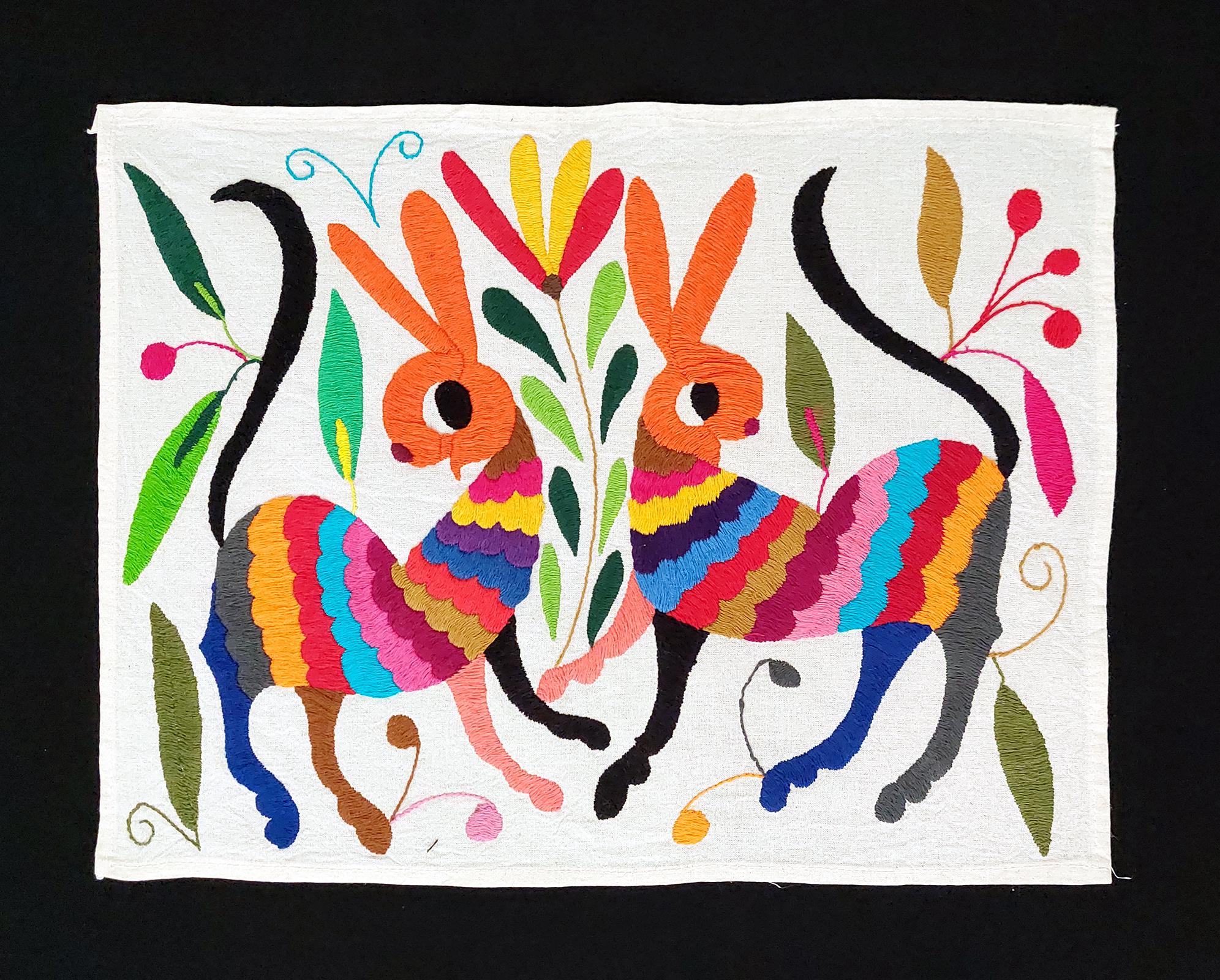 Otomi Embroidered Textile From Tenango De Doria. Mexican Textile ...