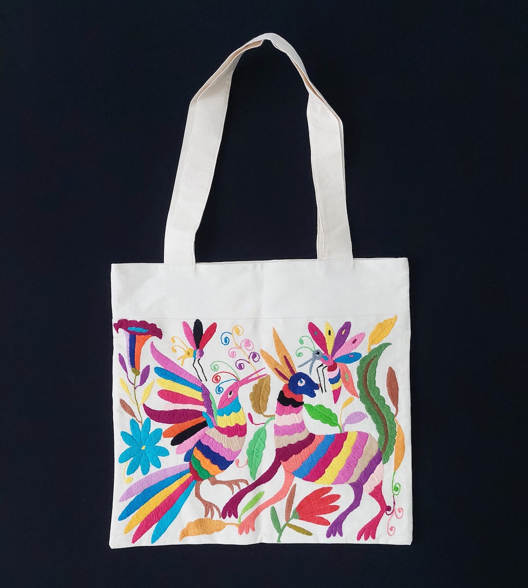 Beautiful Otomi Embroidered Bag From Tenango De Doria. Mexican Textile ...
