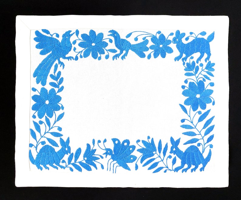 Beautiful Otomi Embroidered Fabric From Tenango De Doria. Mexican ...