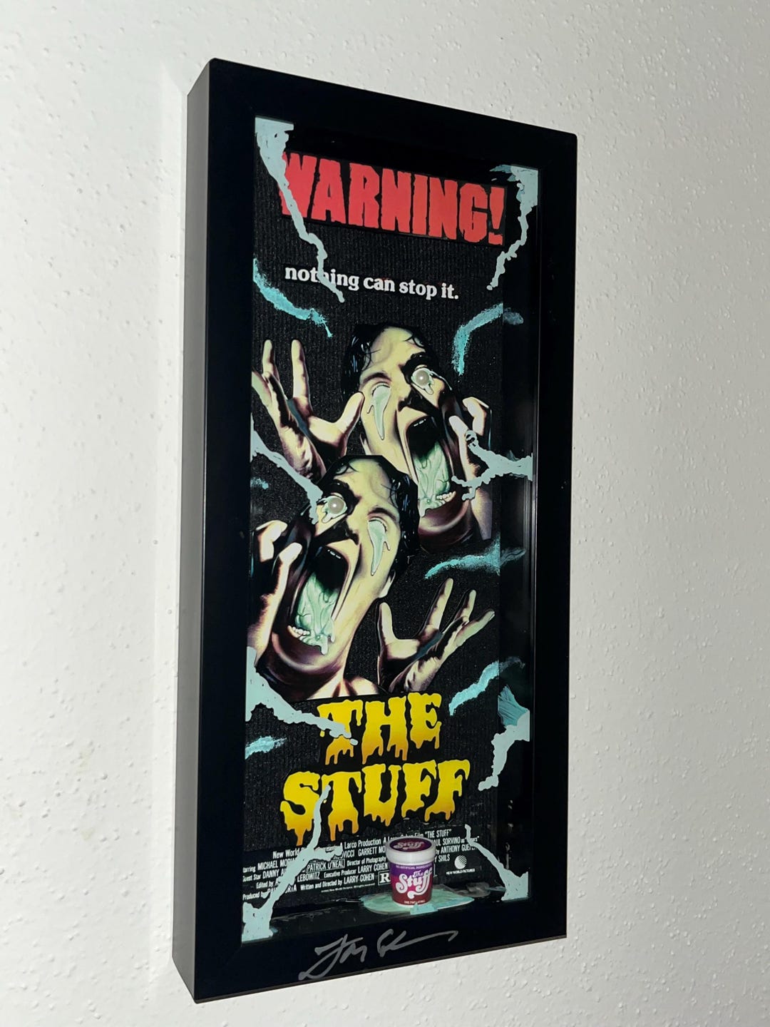 The Stuff 3D 14x36 Shadowbox Art Signed by Larry Cohen - Etsy