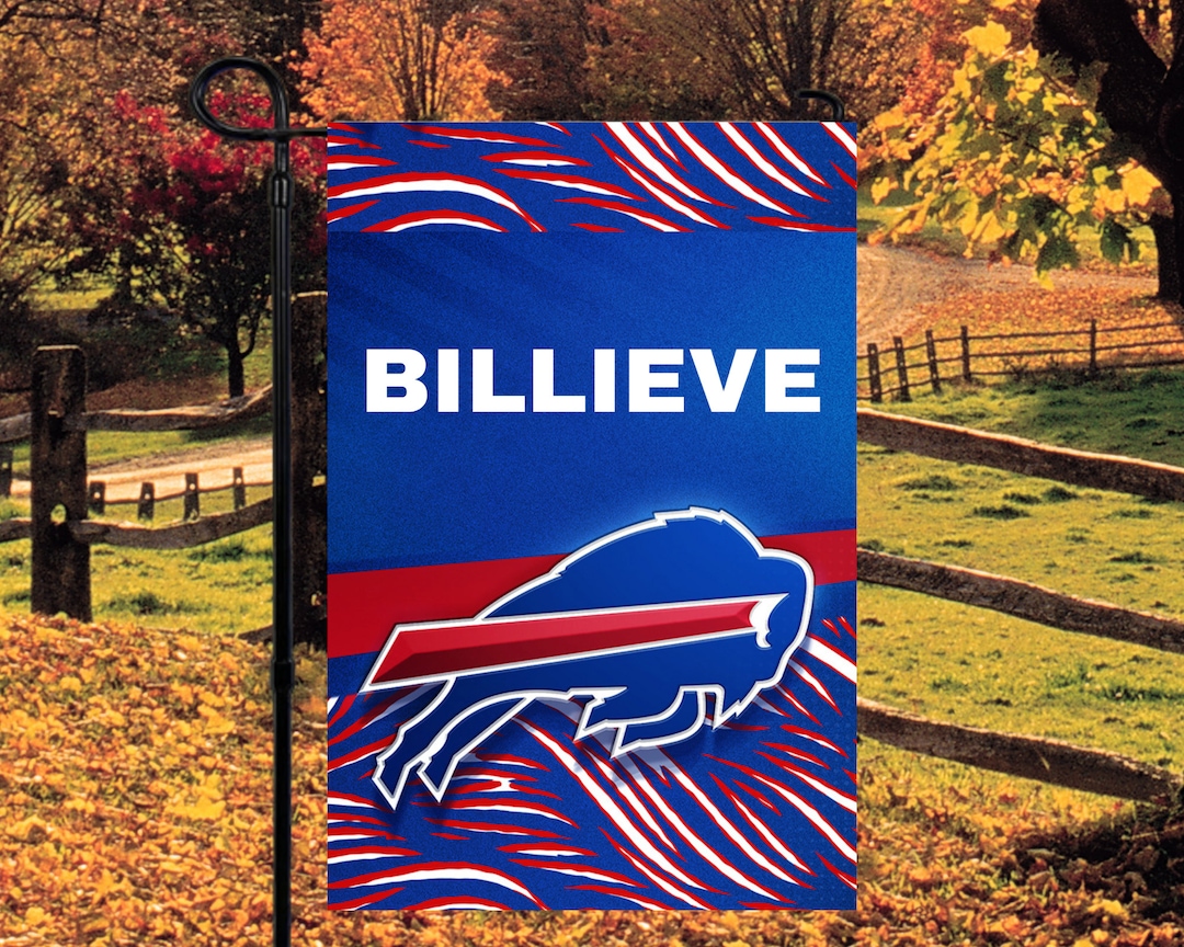 Vintage Buffalo Bill 'billieve' Zubaz Print 12 X 18 Garden Flag Retro ...