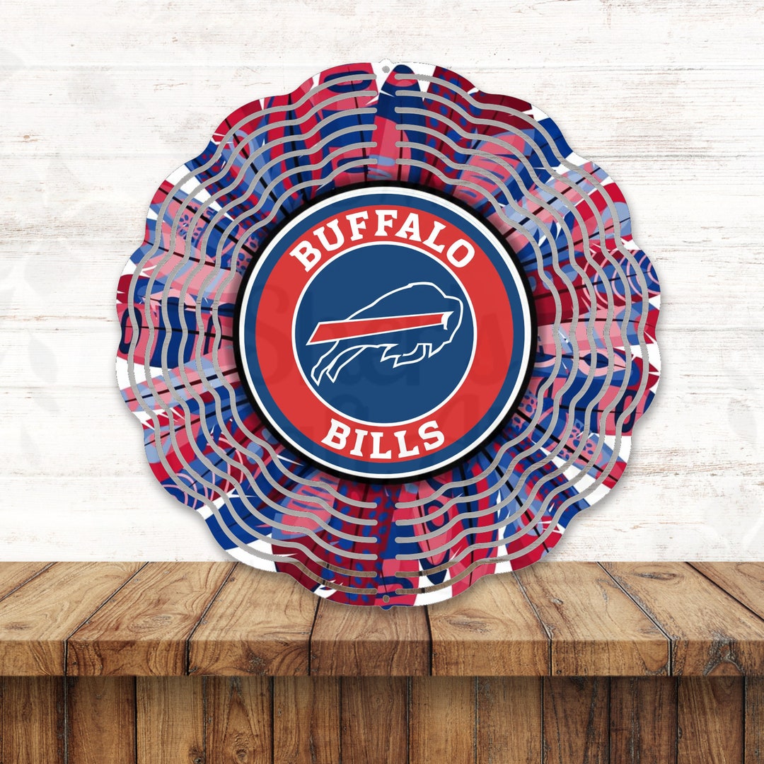 Buffalo Bills Metal Wind Spinner - 10 Inch Garden Art - Etsy