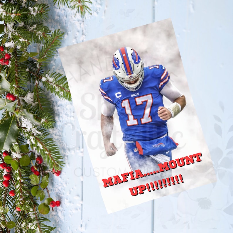 Fierce & Flawless Josh Allen Flag for the Bills Believer (12x18) Single ...