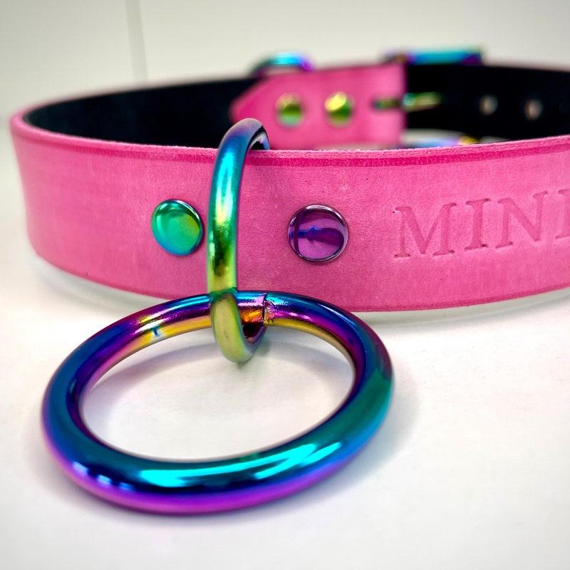 Pink Bondage Collar - Etsy